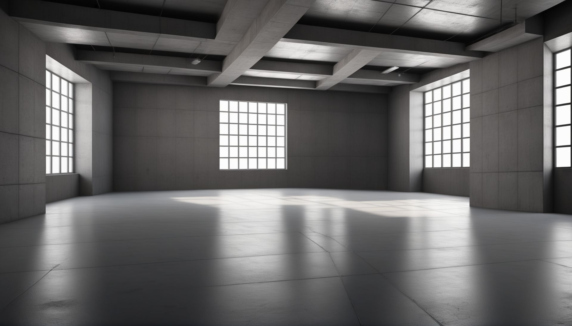 Empty Studio, Empty Background, Light grid on the ceiling, Dark Studio ...