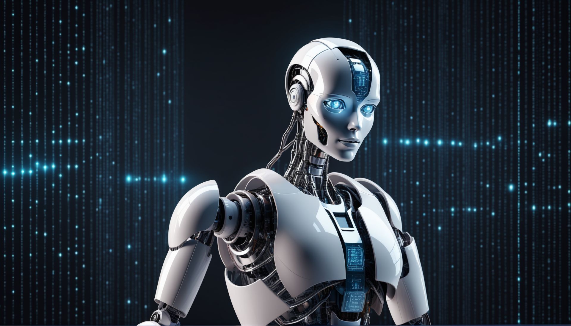 Artificial Intelligence, AI, Robot, Binary Hologram, Hologram Displays - Stable Diffusion ...