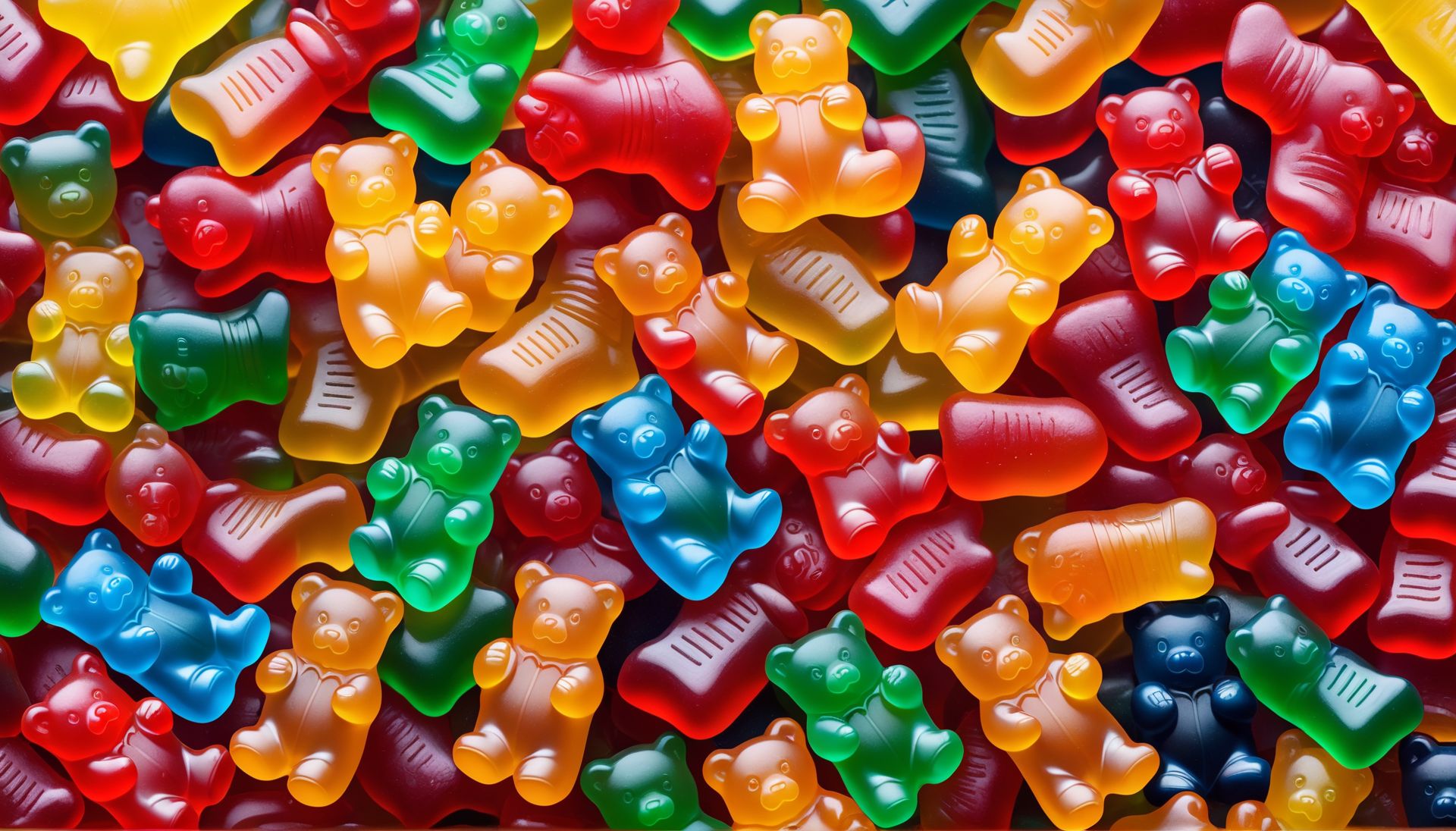 Pile Gummy Bears, Colorful Gummy Bears - Stable Diffusion Prompts