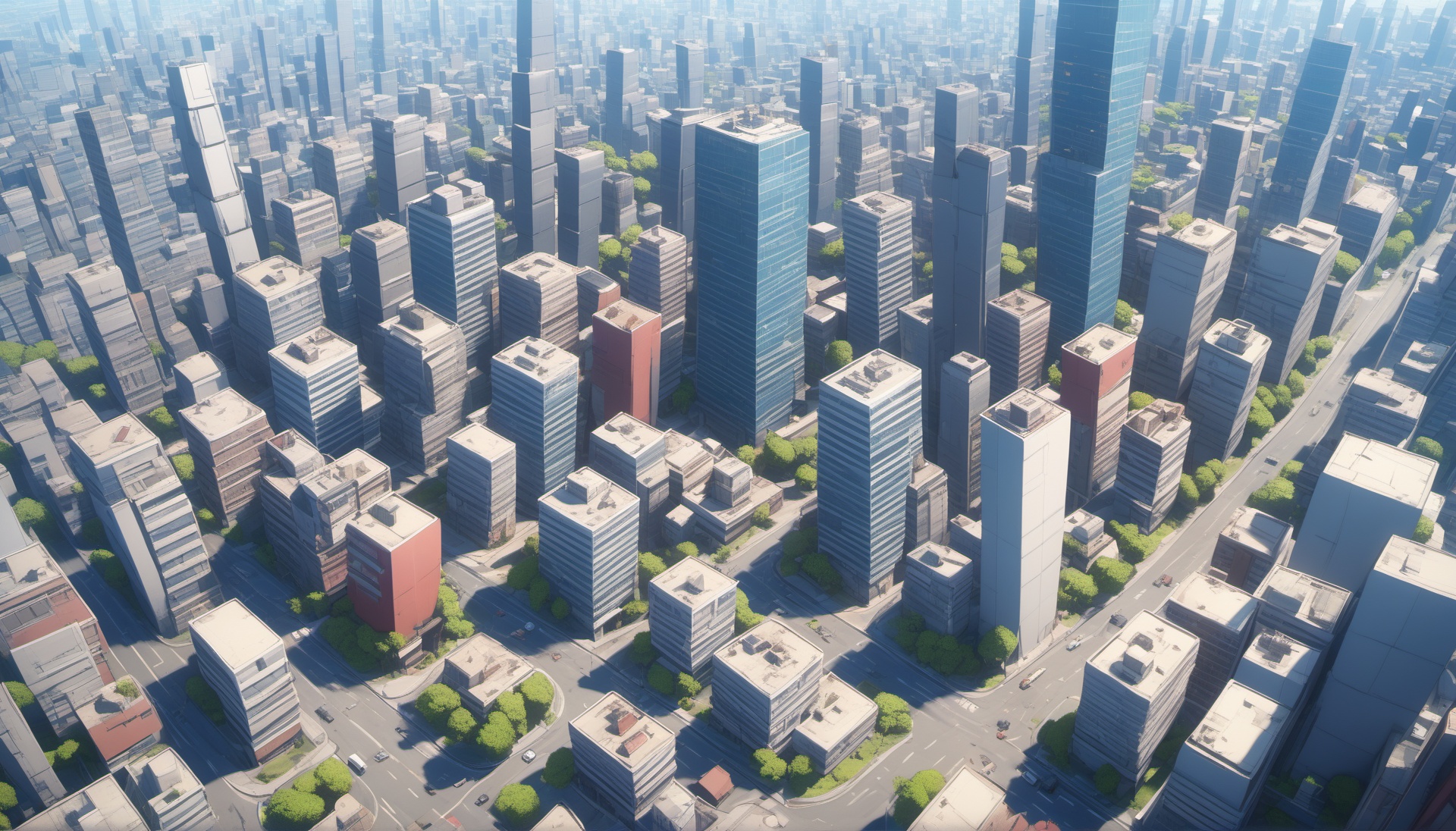 City Buildings, Buildings, City, Aerial View, Drone Point of View ...