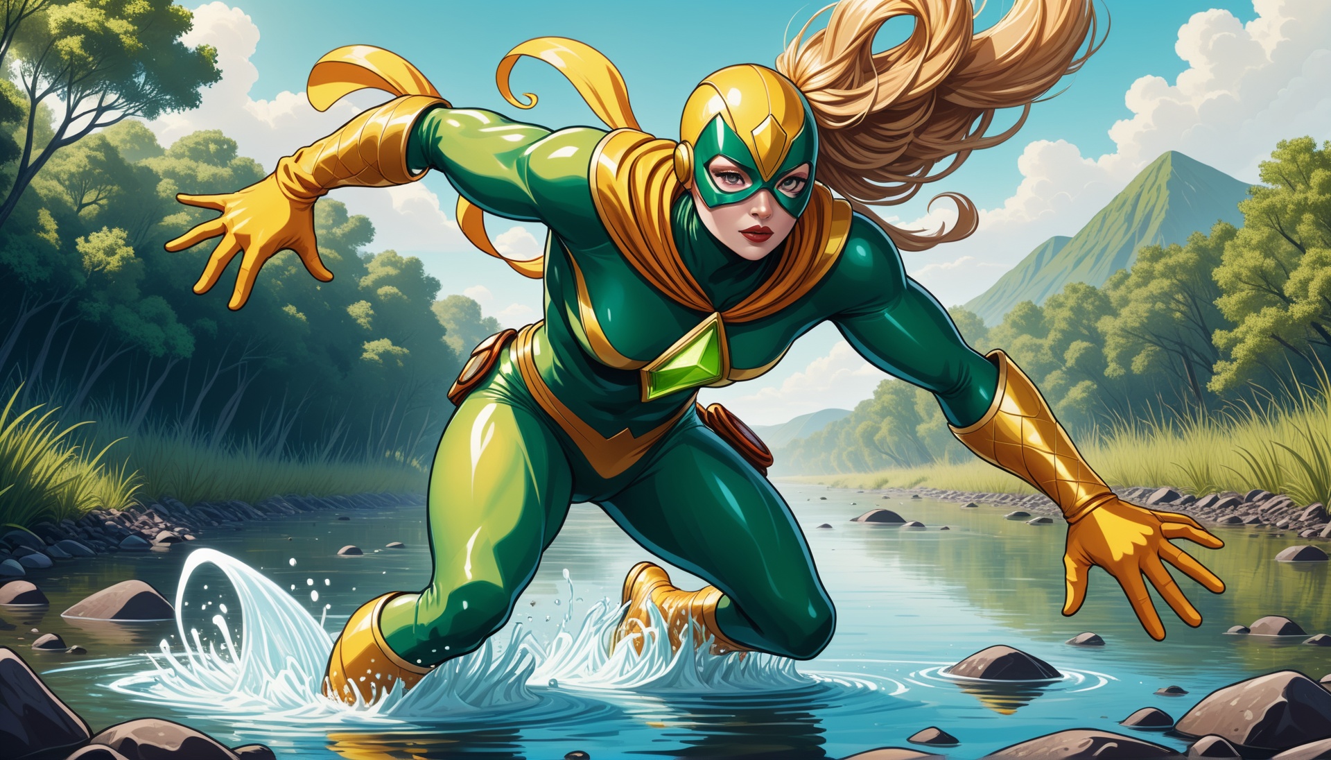 eco-friendly, unique, superhero, uses their powers to clean up ...