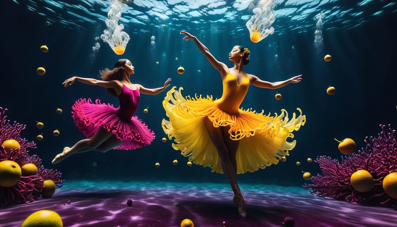 mesmerizing underwater ballet in a world where dancers, dressed in ...